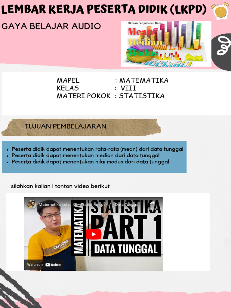 Contoh LKPD Statistika SMP | PDF