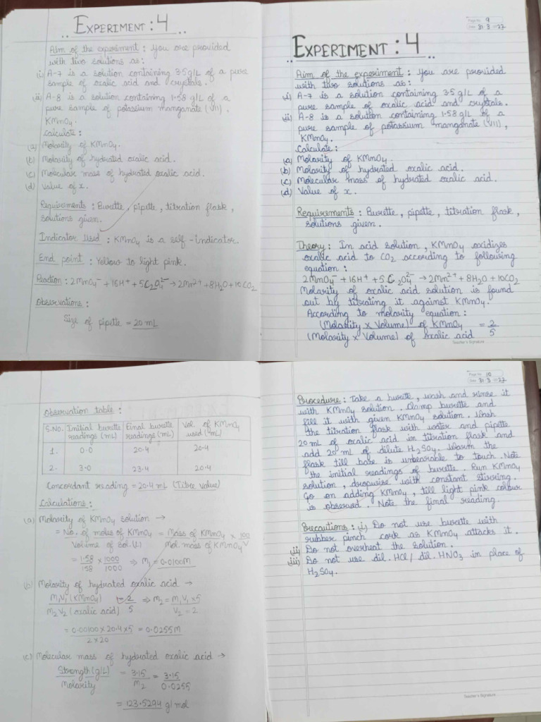 Class 12 Exp-4 | PDF