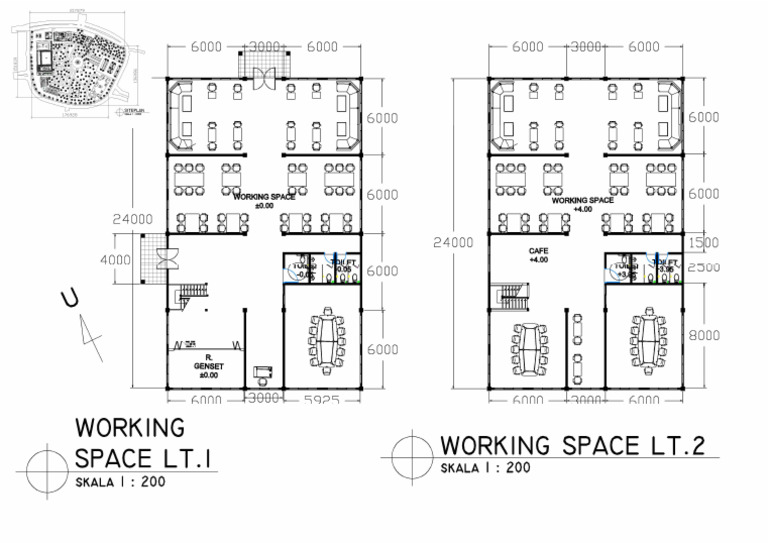 Denah Working Space | PDF