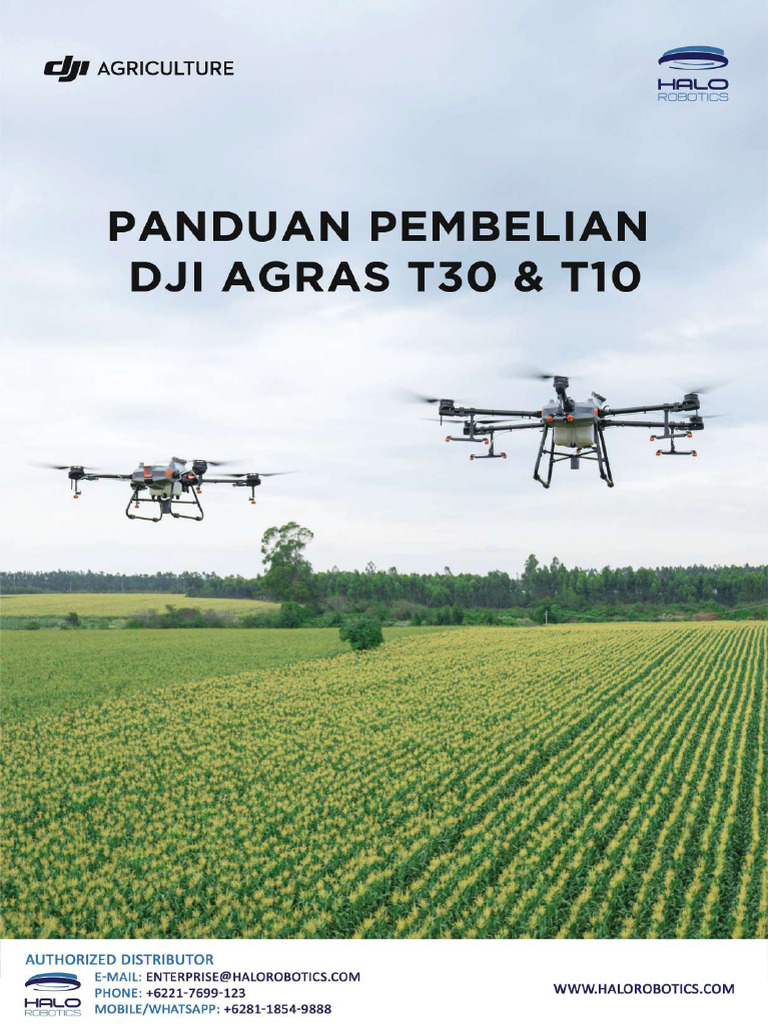 DJI Agras T30 T10 Indonesia Halo Robotics | PDF