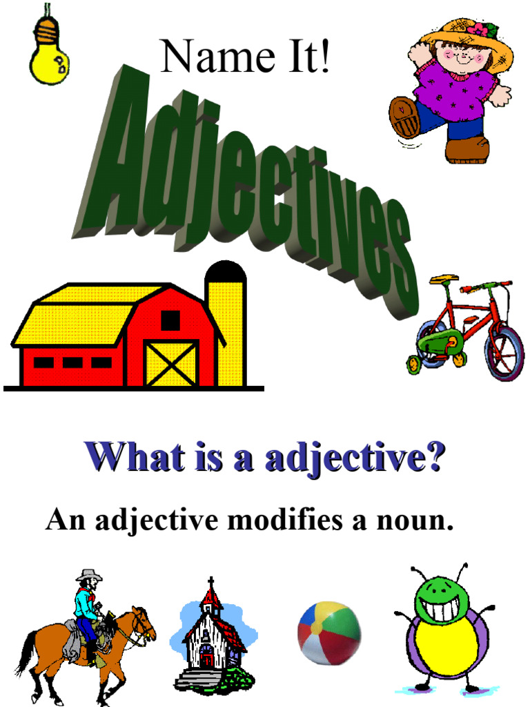 Adjectives Circle | PDF