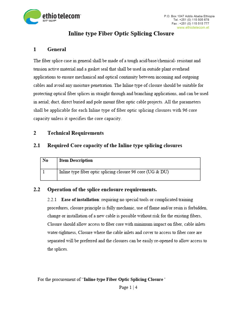 96-Core Fiber Optic Splicing Closure | PDF | Optical Fiber | Fibers