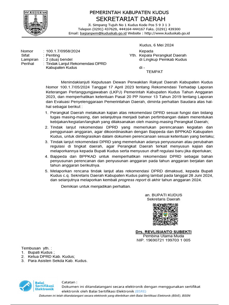 2024050707390220240506030733surat TL Rekom DPRD 2024 | PDF