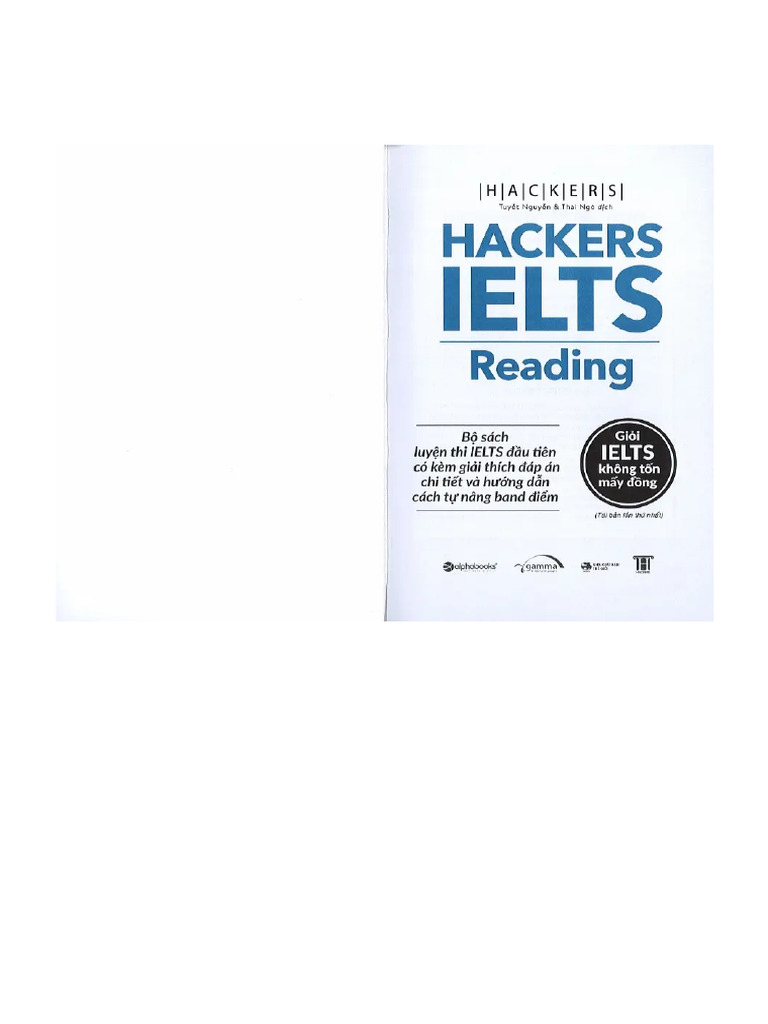 Hacker Ielts Reading Bản Đẹp | PDF