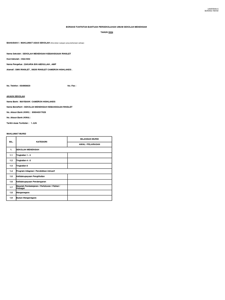 Borang TBP 2024 - 23052024 | PDF