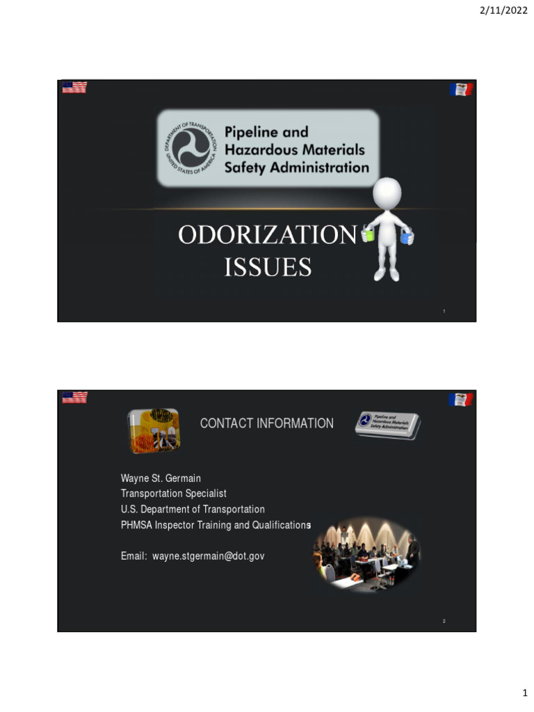 Phmsa - Odorization Issues | PDF | Odor