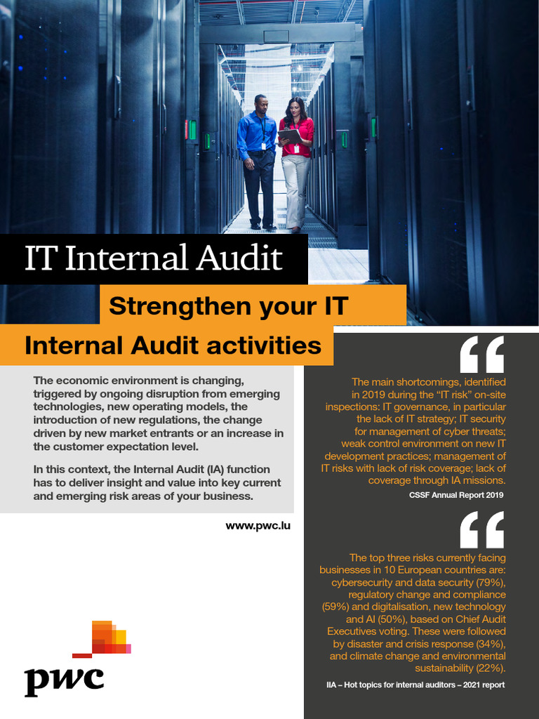 PWC It Internal Audit | PDF | Internal Audit | Audit