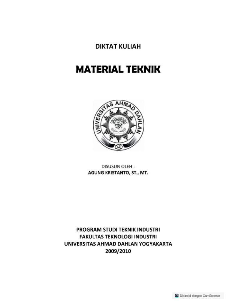 Modul Kuliah Material Teknik | PDF