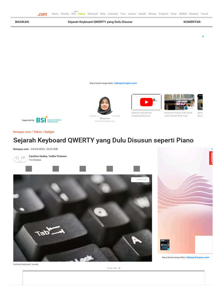 Sejarah Keyboard QWERTY Yang Dulu Disusun Seperti Piano | PDF