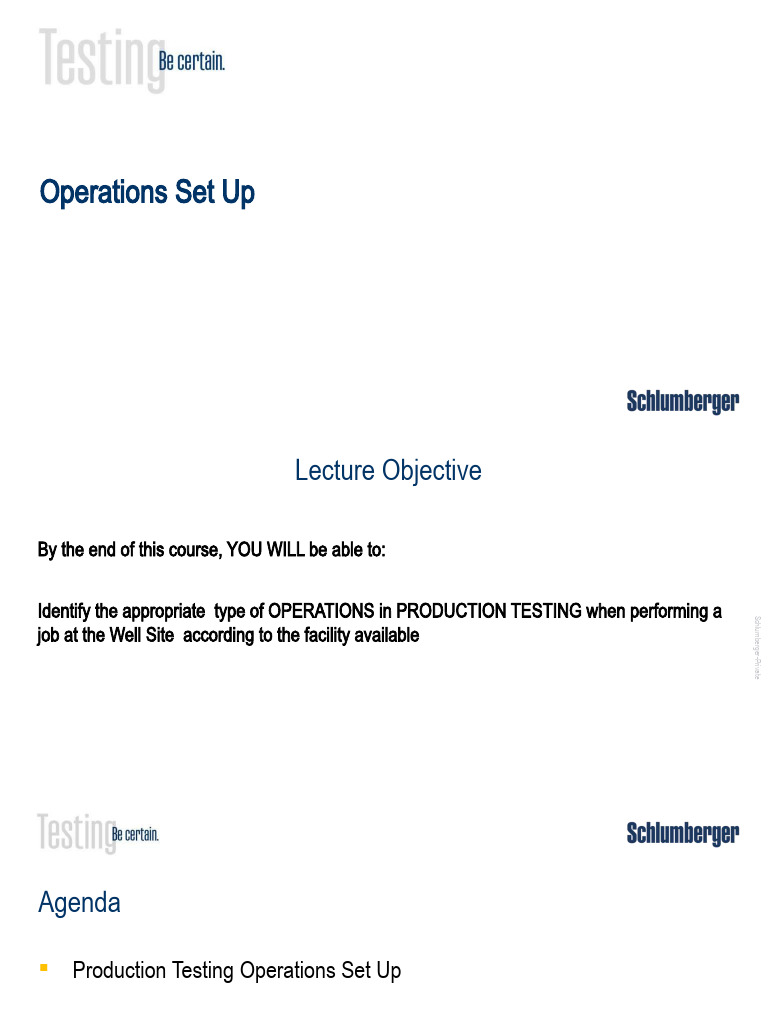 PTS Operations Set Up | PDF | Pressure | Valve
