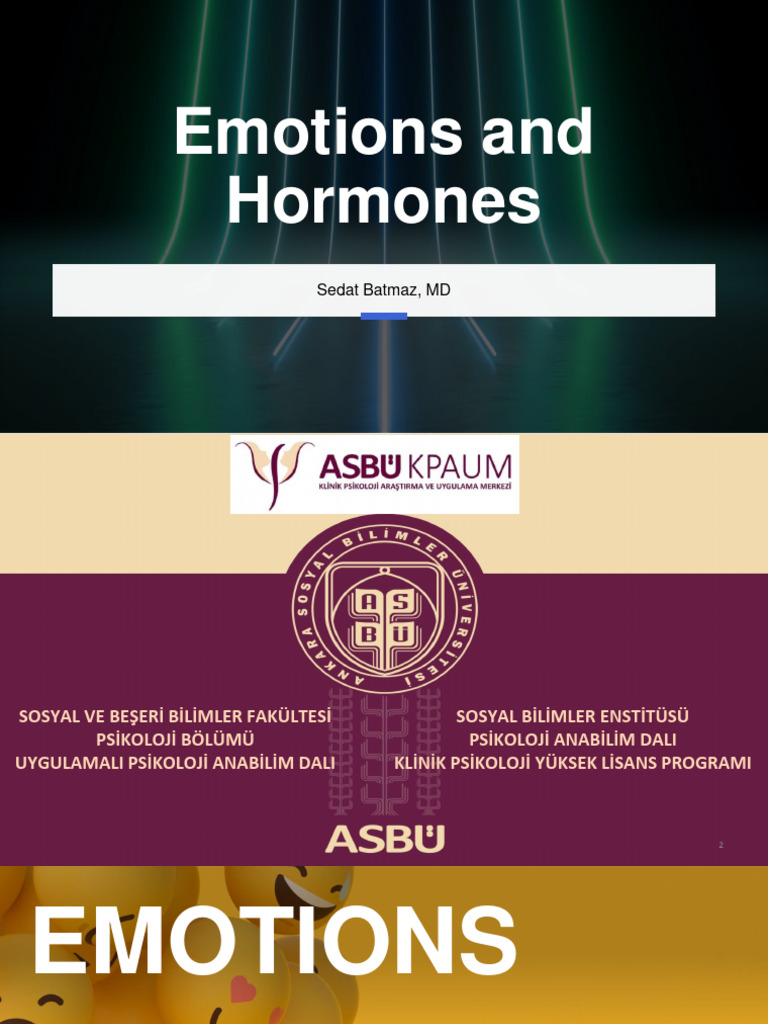 Emotions and Hormones | PDF | Stress (Biology) | Emotions