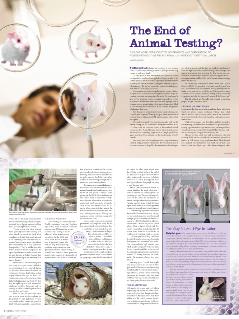 End Animal Testing | PDF | Animal Testing