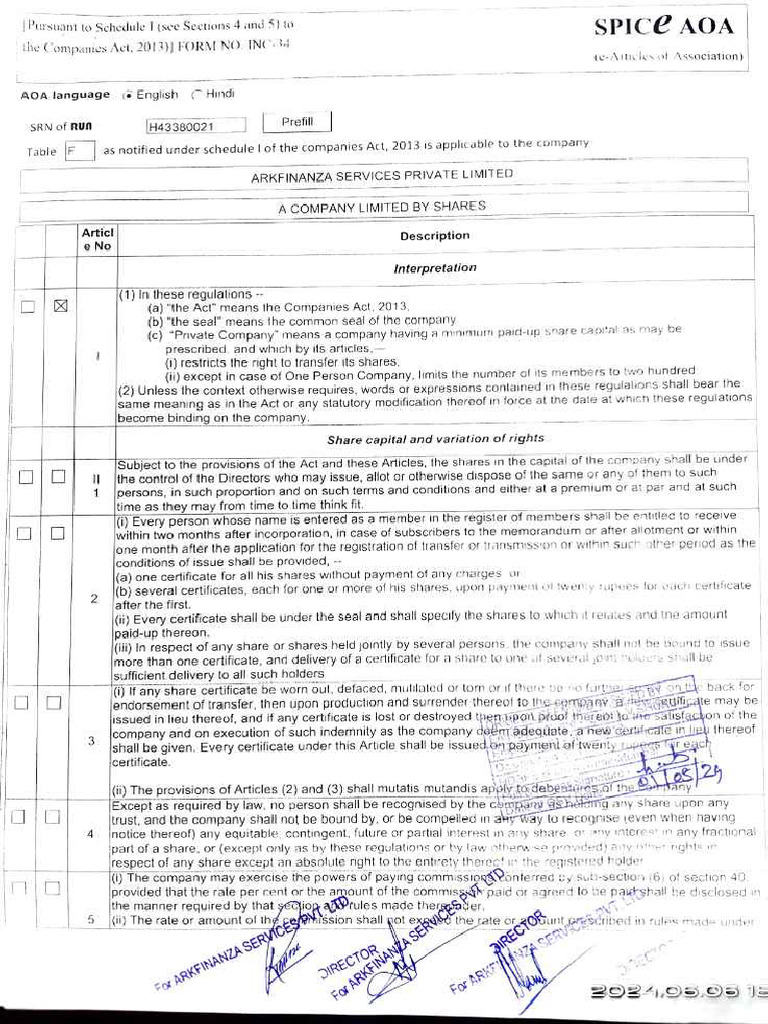 Arkfinanza Moa Aoa - 11zon | PDF