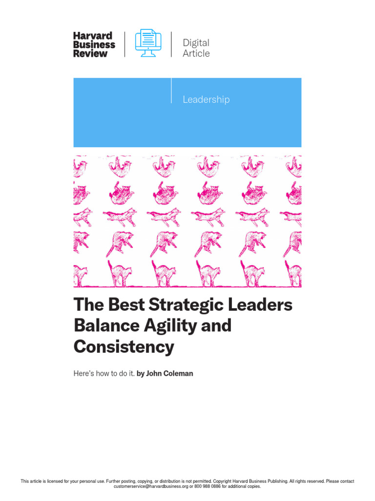 2017 - 01 - The Best Strategic Leaders Balance Agility and Consistency ...