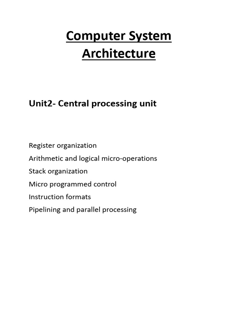 CC-04 UNIT2 | Download Free PDF | Central Processing Unit | Parallel Computing