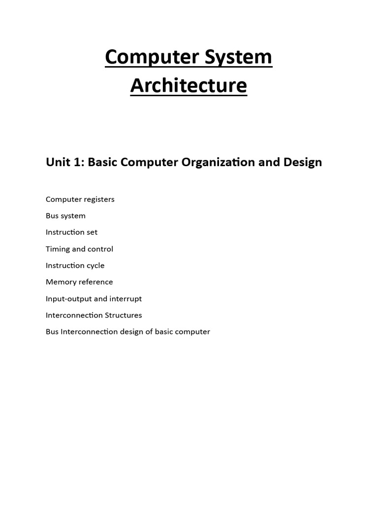 CC-04 Unit1 | PDF | Central Processing Unit | Computer Data Storage