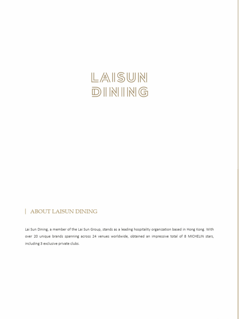 LSD Corporate Deck | PDF | Restaurants | Chinese Cuisine