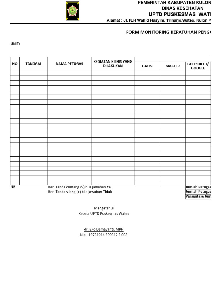 Form Monitoring APD | PDF