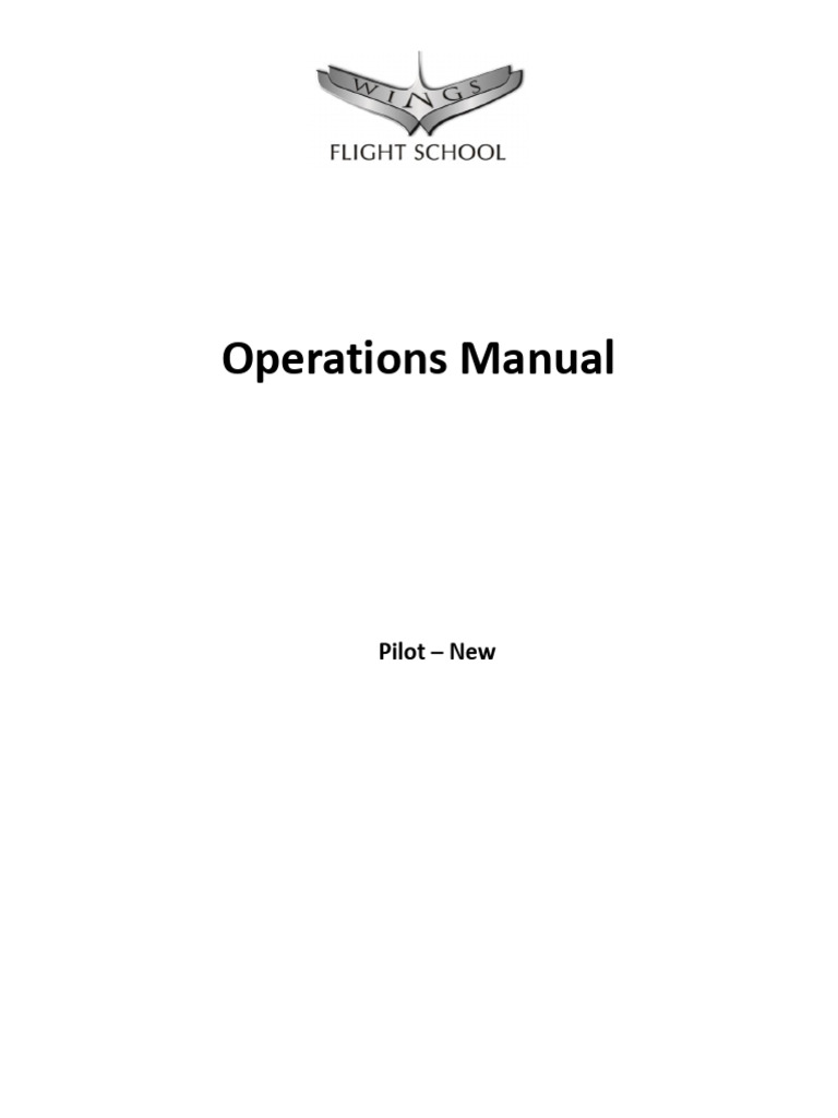 WINGS Flight School Operations Manual | PDF | Flight Instructor ...