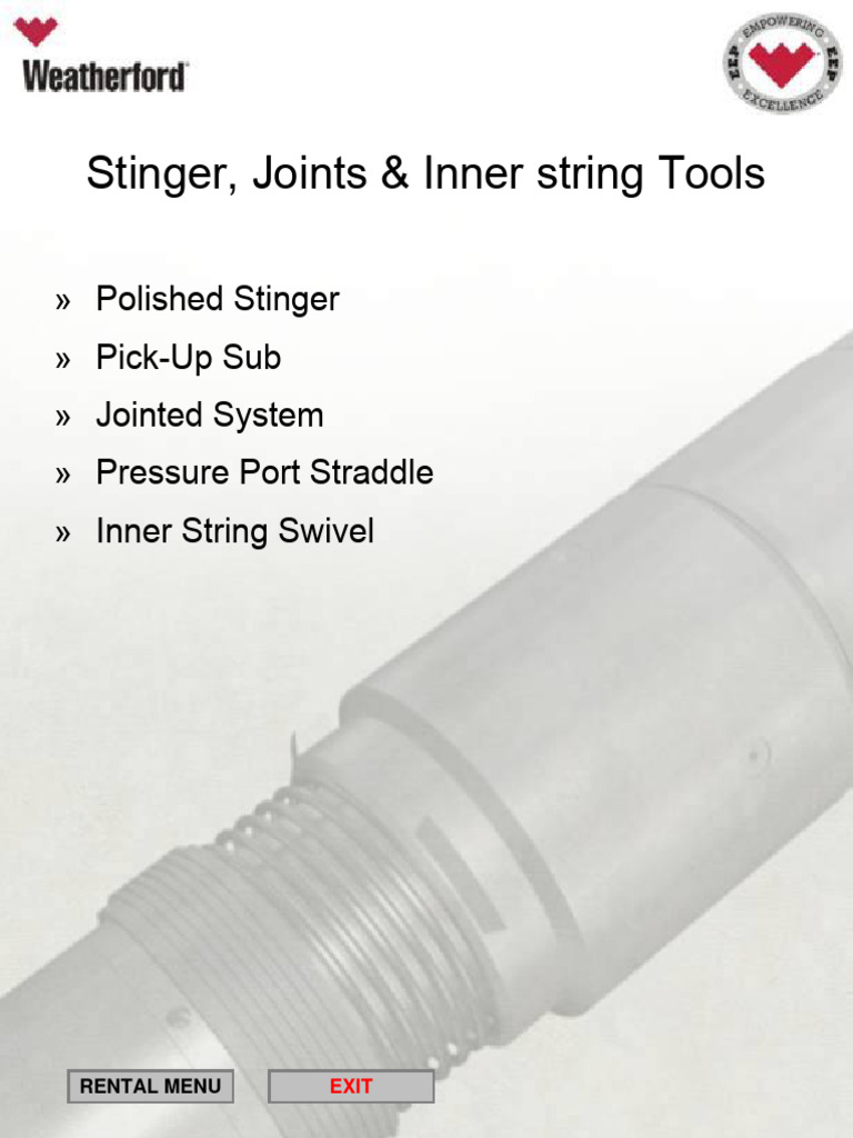 Stinger, Joints & InnerString | PDF | Mechanical Engineering