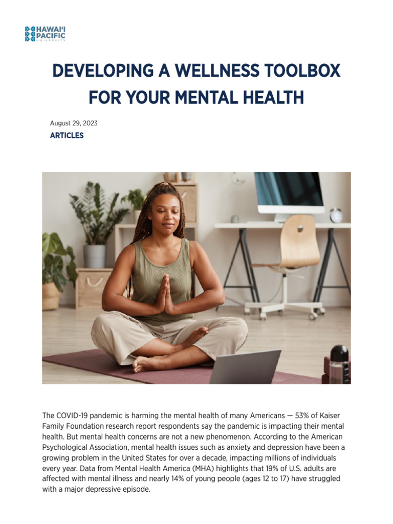 Developing A Wellness Toolbox For Your Mental Health - HPU Online | PDF ...