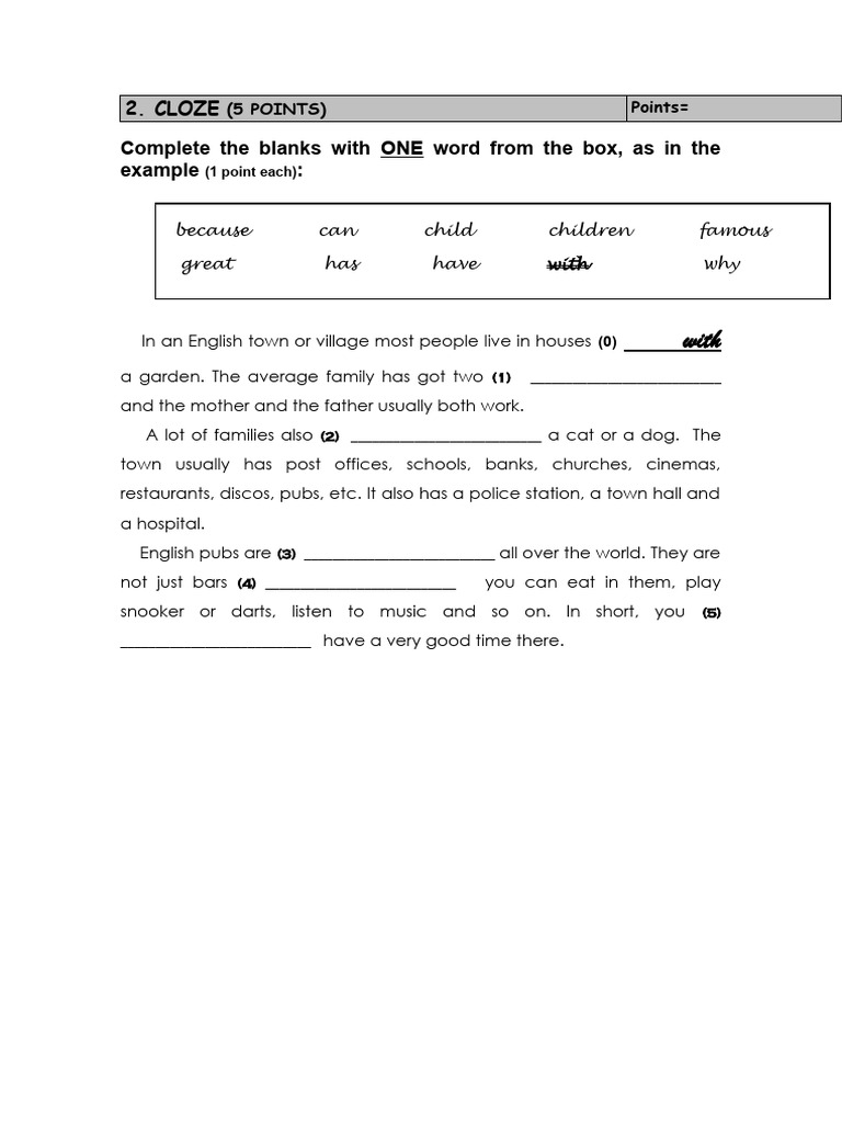 Cloze Text | Download Free PDF | Meal | Workweek And Weekend