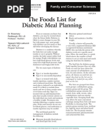 The Diabetic Exchange List (Exchange Diet) | PDF | Sugar Substitute ...