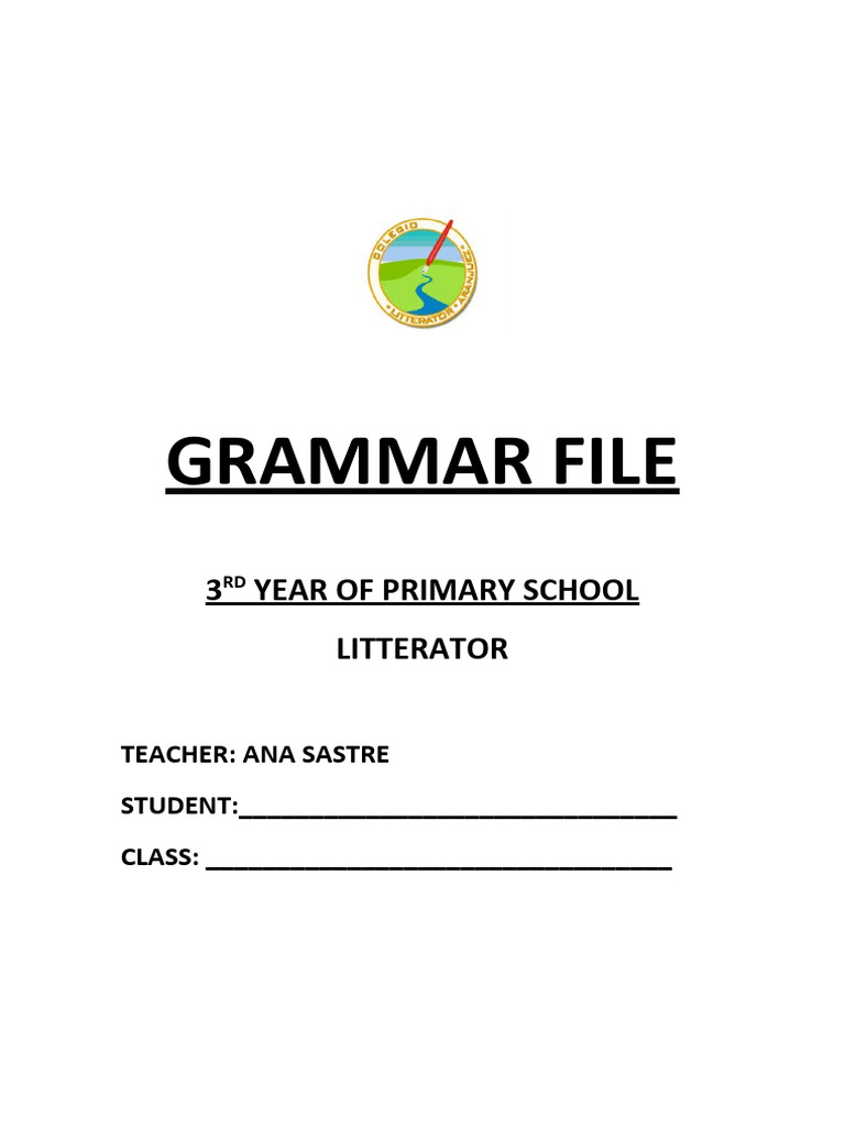 Grammar File - 3ºprimaria | PDF | Syntax | Grammar