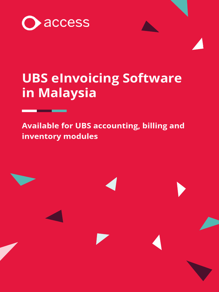 UBS Accounting EInvoicing Brochure | PDF | Invoice | Business