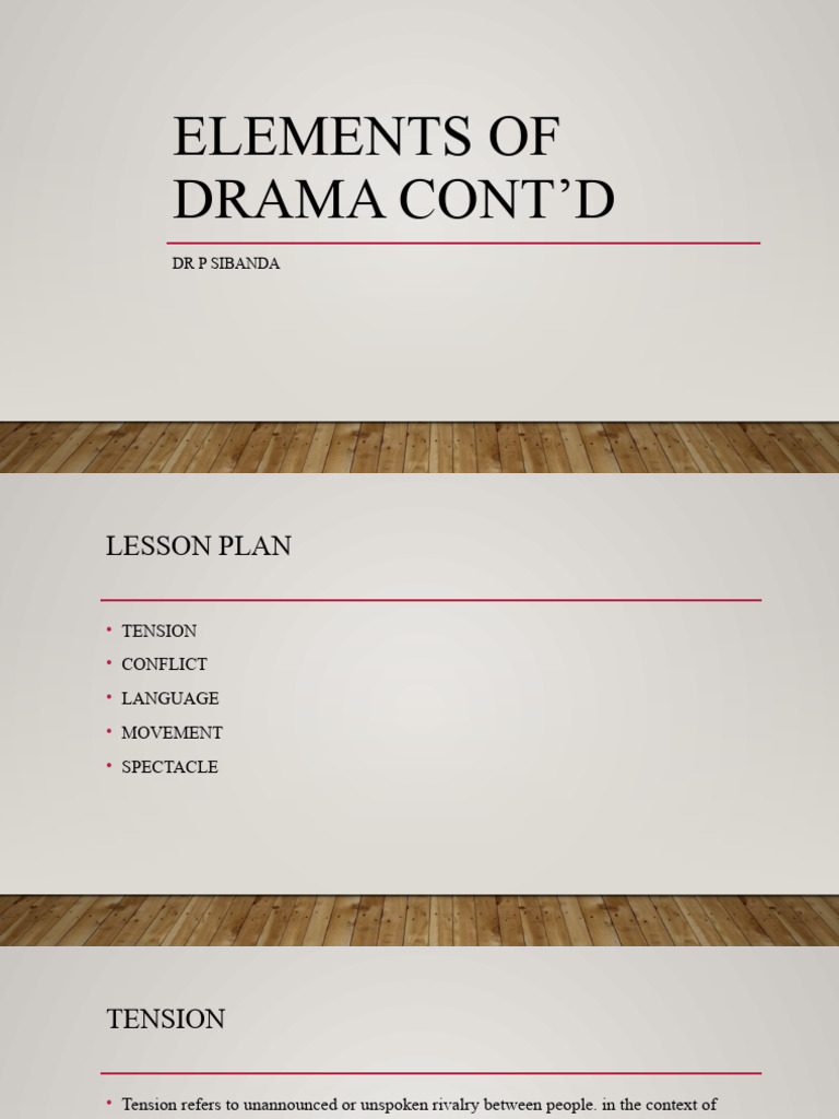 Key Elements of Drama Explained | PDF | Human Communication