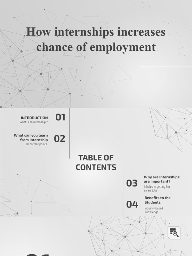 How Internships Increases Chance of Employment | PDF | Internship | Job Hunting