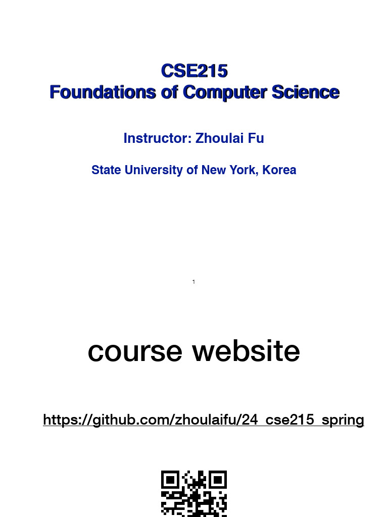 01a_overviewCSE215 | Download Free PDF | Logic | Proposition