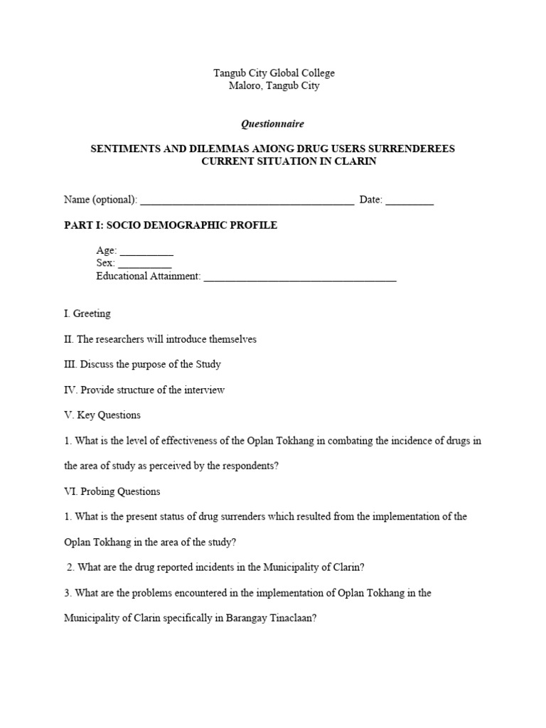 Sentiments of Drug Surrenderees in Clarin | PDF | Self-Improvement ...