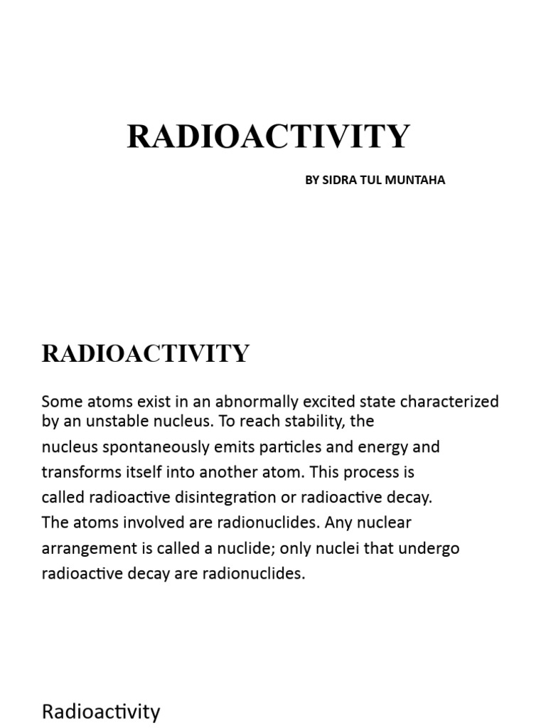 Types of Ionizing Radiation | PDF | Radioactive Decay | Radionuclide