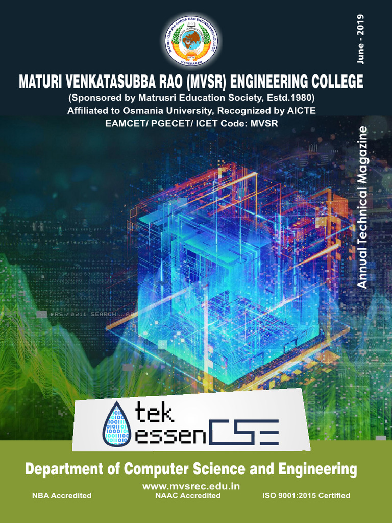 Maturi Venkatasubba Rao (MVSR) Engineering College: Department of Computer Science and ...