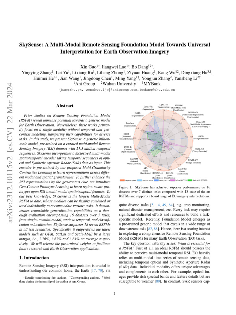 Guo 等 - 2024 - SkySense a Multi-Modal Remote Sensing Foundation ... Guo 等 - 2024 - SkySense a Multi-Modal Remote Sensing Foundation ...