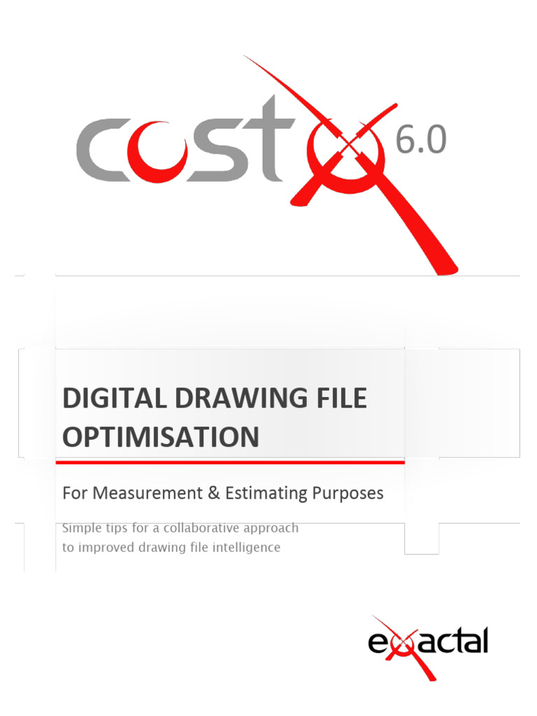 CostX 6.0 Drawing File Optimization | PDF | Building Information Modeling | Autodesk Revit