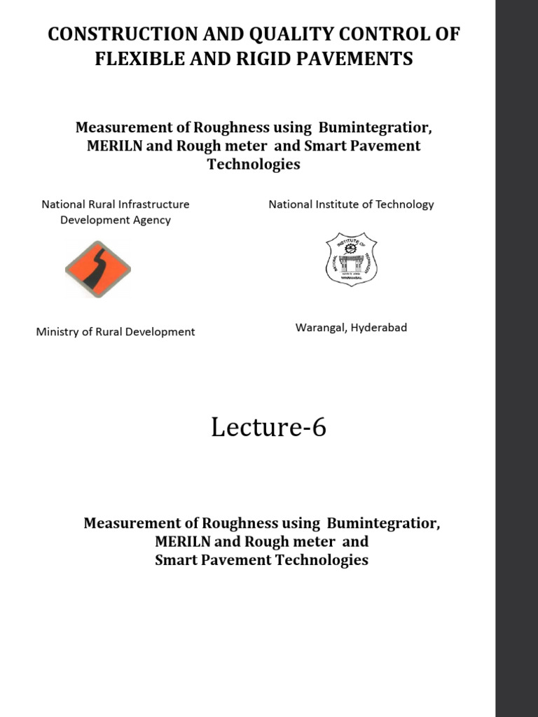 L06-PMGSY SS Roughness 04032022 | PDF | Surface Roughness