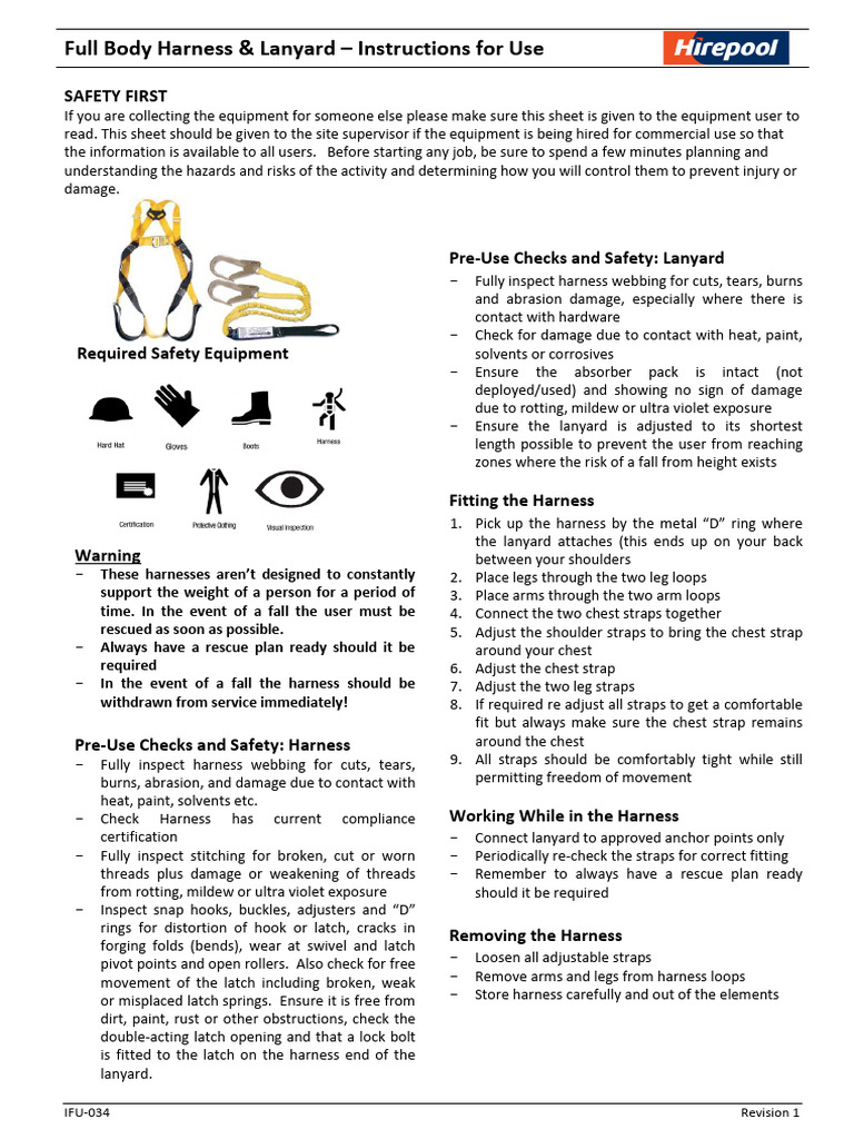 WI full body harness | PDF | Safety