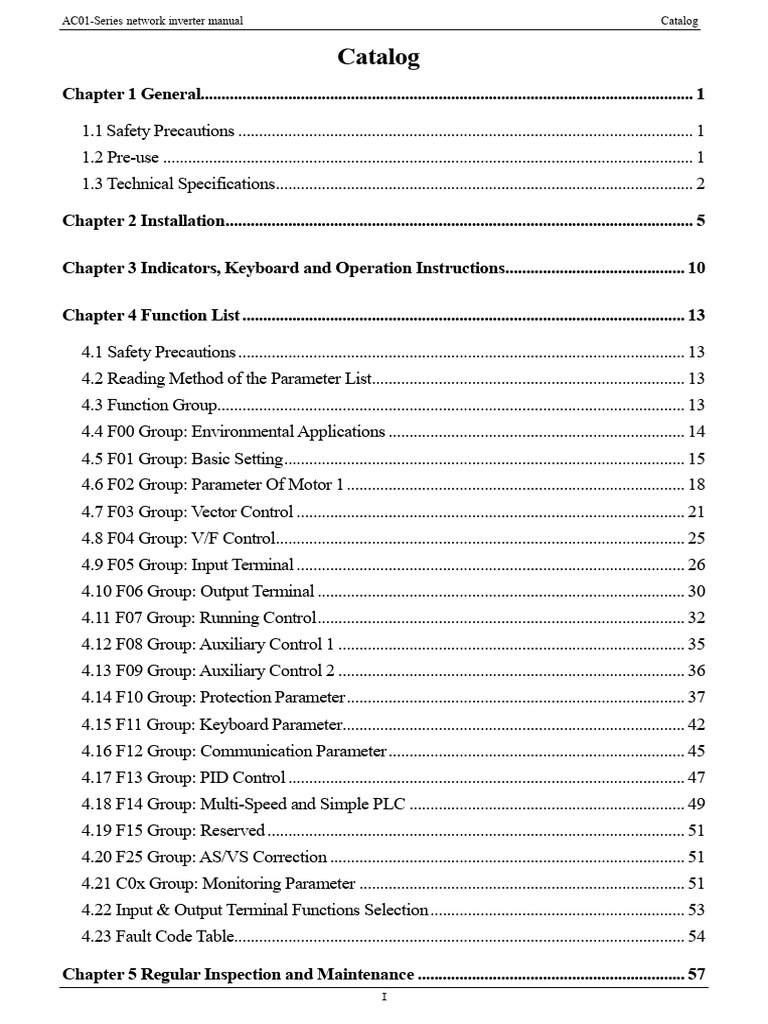 Ac01 Manual | PDF | Power Inverter | Electrostatic Discharge