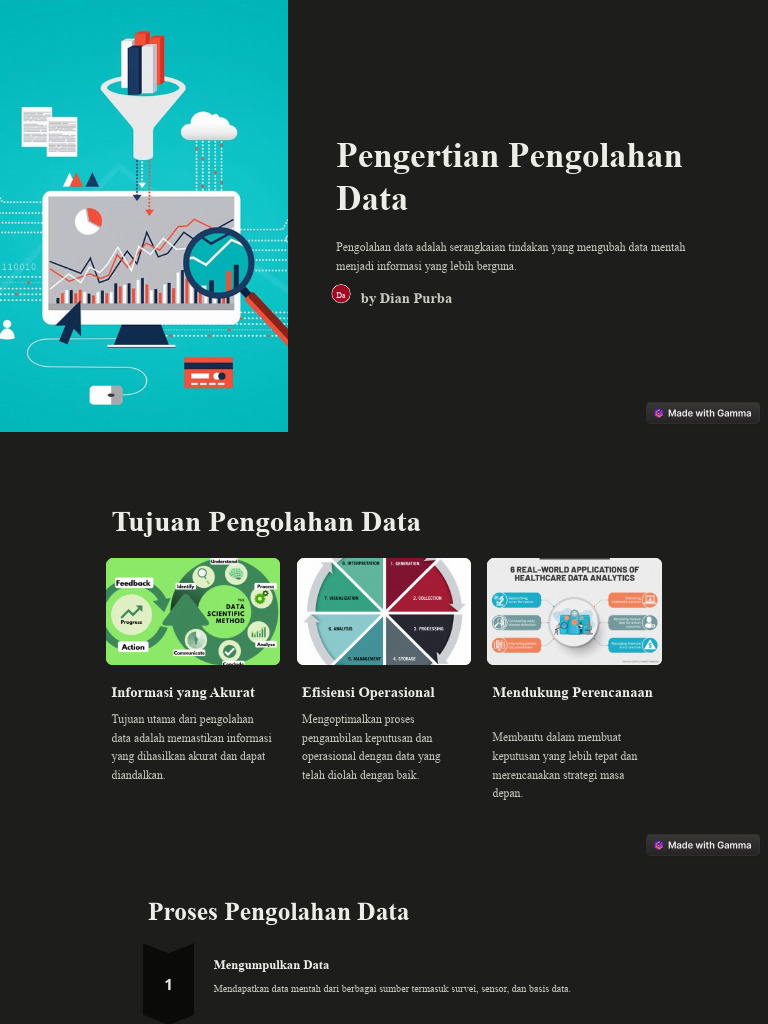Pengertian Pengolahan Data | PDF
