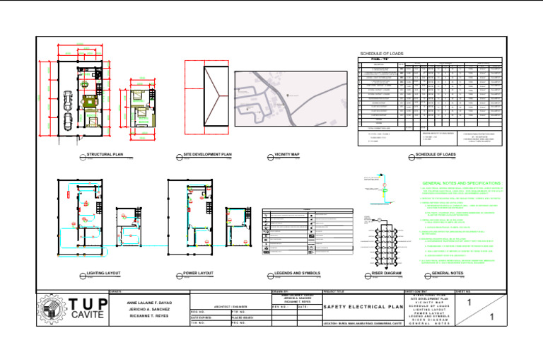 Dayao-Reyes - Sanchez (Safety Electrical Plan) Not Final | PDF | Ac ...