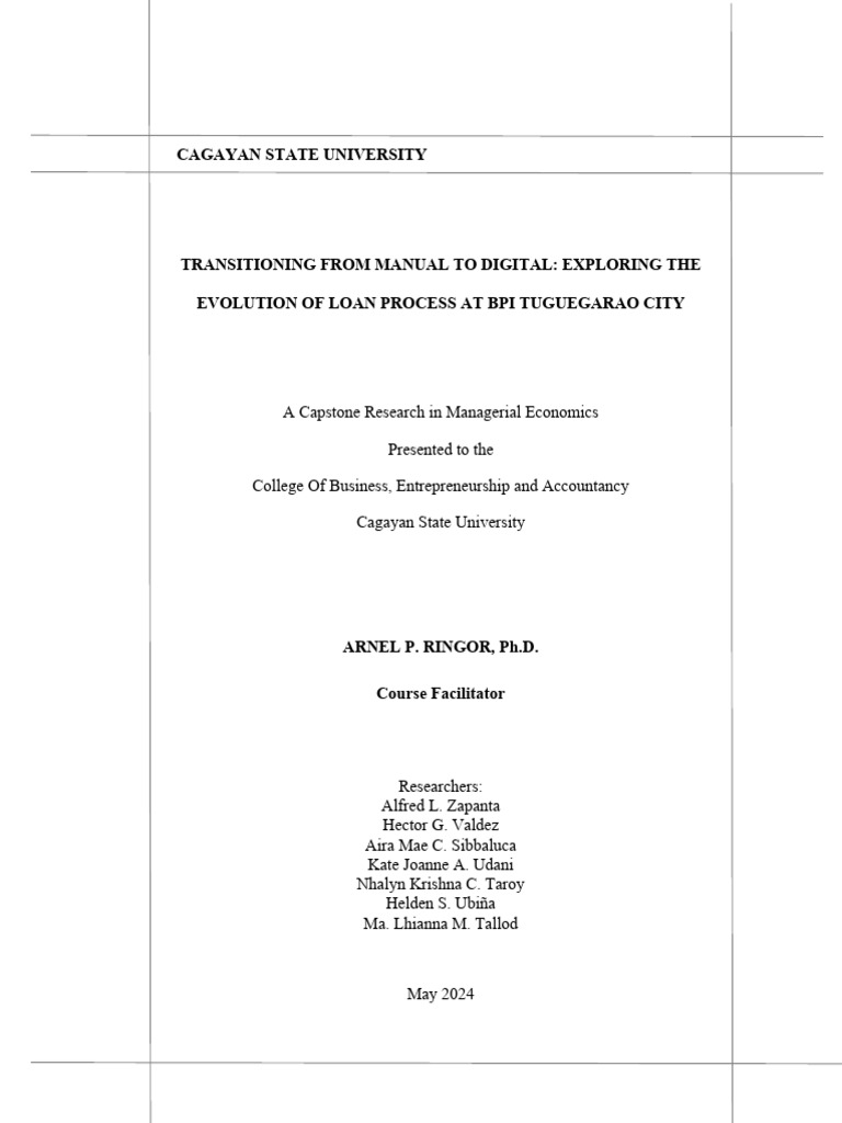 Capstone Research (BPI) | PDF | Corporate Social Responsibility | Banks