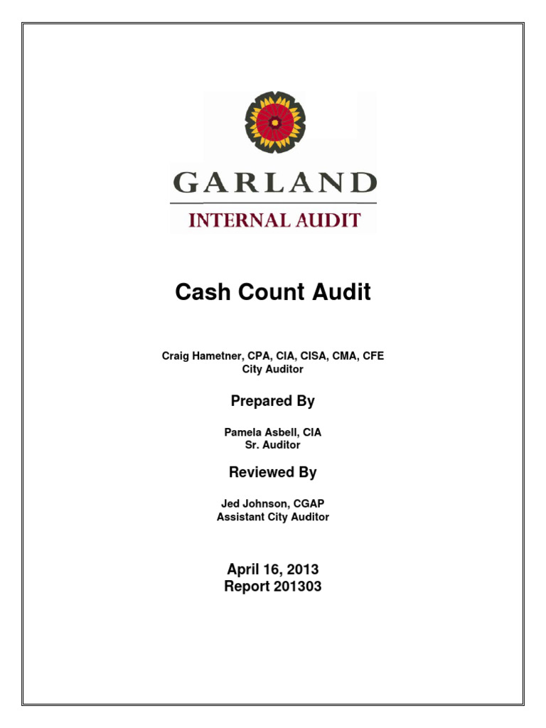 Cash Count Audit PDF | PDF | Audit | Cash