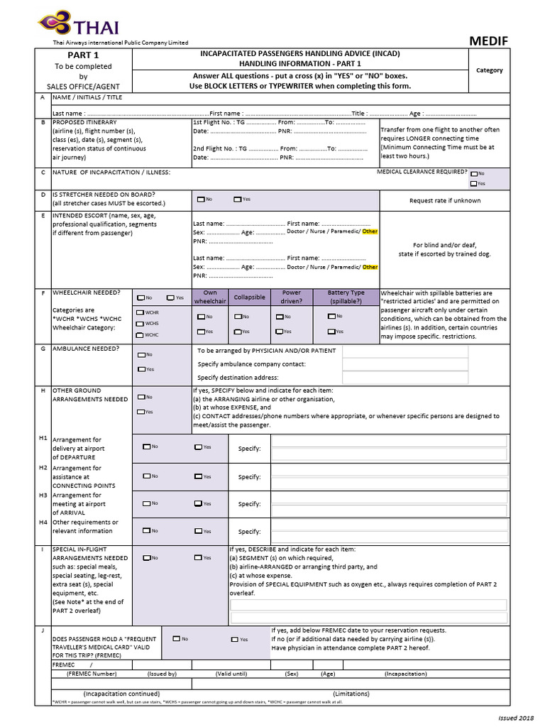 Medif Form 2018 | PDF | Coma | Physician