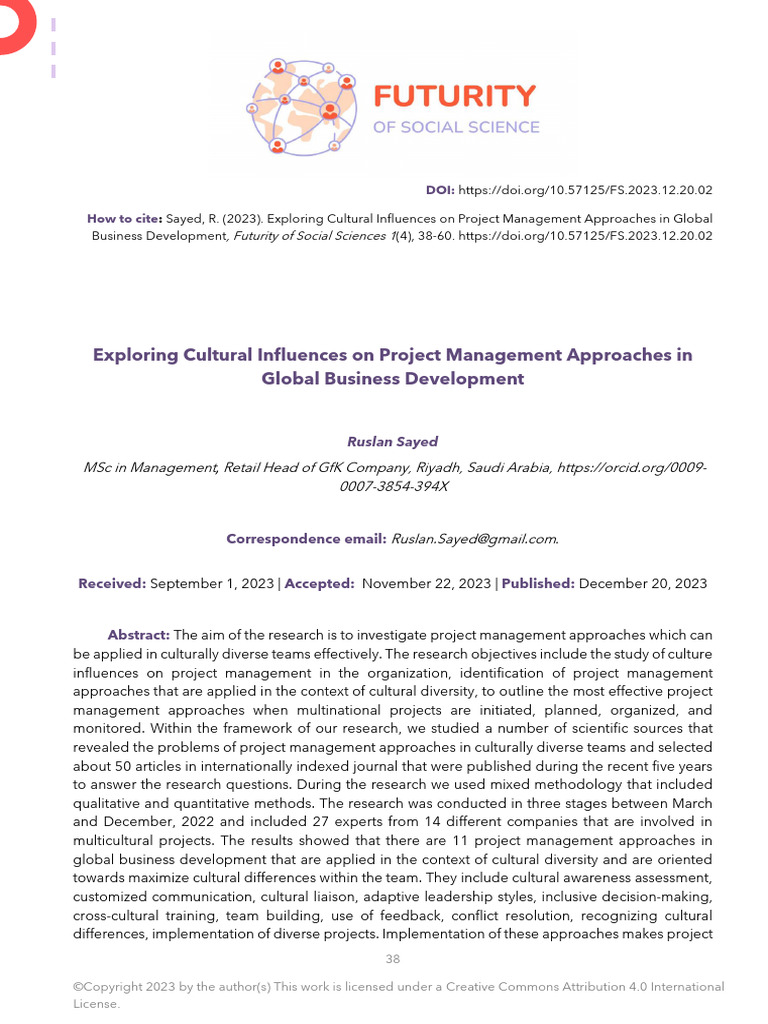 FS Sayed,+R.+ (2023) | PDF | Project Management | Leadership