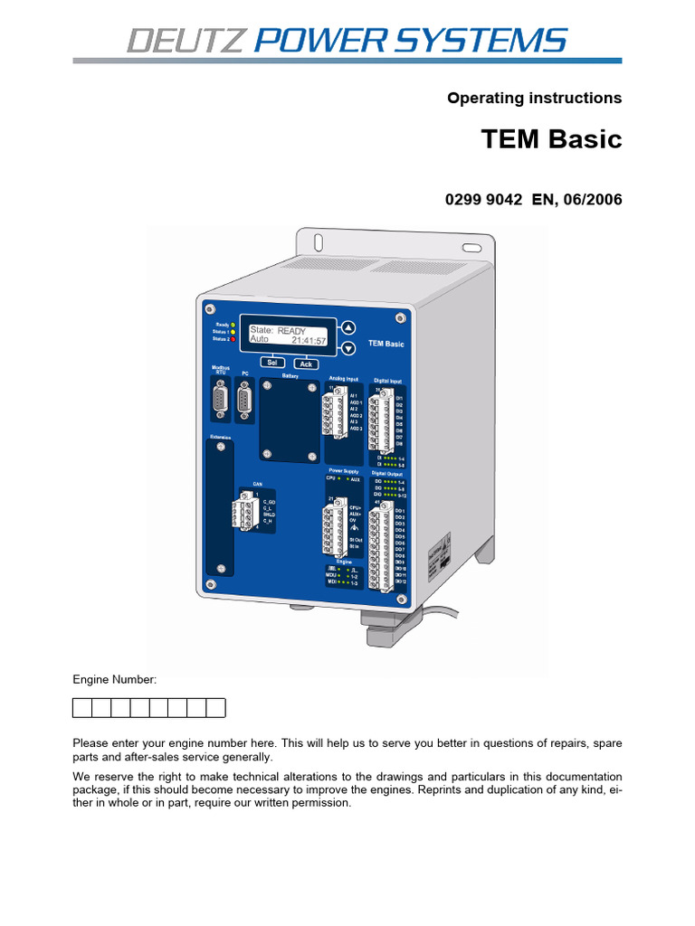 TCD 2015 Gas TEM System, TEM Basic | PDF | Electrical Connector | Fuse (Electrical)