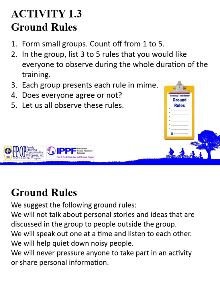 Ground Rules | PDF