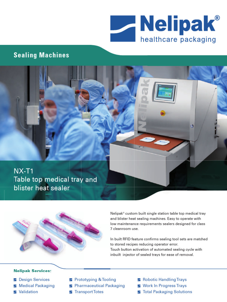 Nelipak NX T1 Table Top Sealer - EN - US - LR 08022018 | PDF | Machines | Radio Frequency ...