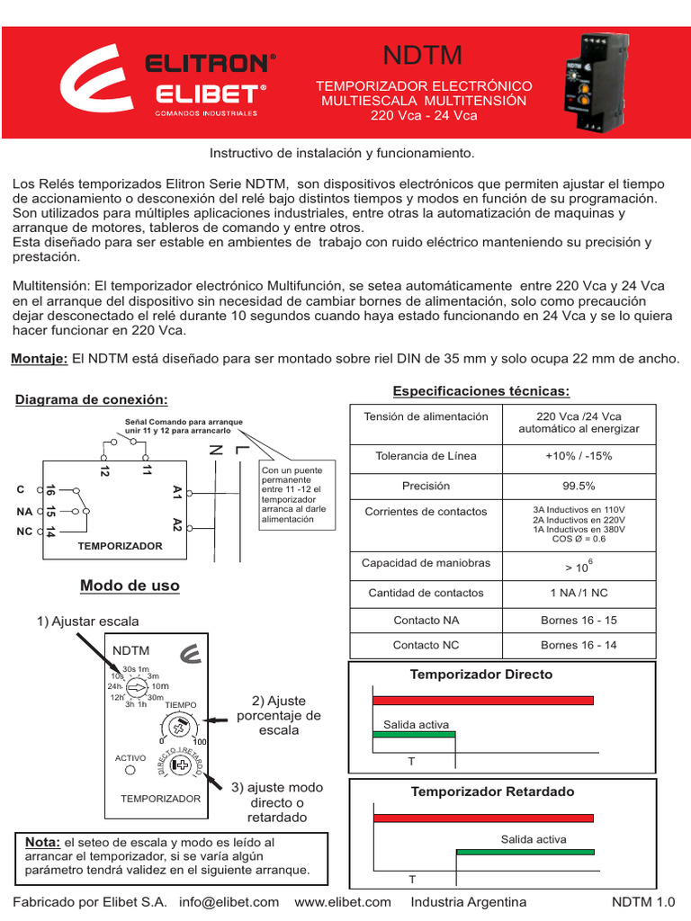 NDTM | PDF | Relé | Ingenieria Eléctrica